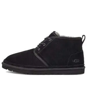 UGG Neumel Lace Up Fleece Lined Boots - Black