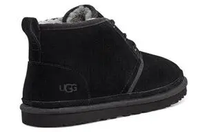 UGG Neumel Lace Up Fleece Lined Boots - Black