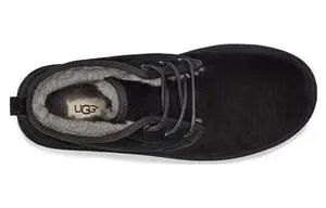 UGG Neumel Lace Up Fleece Lined Boots - Black