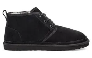 UGG Neumel Lace Up Fleece Lined Boots - Black