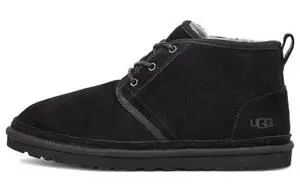 UGG Neumel Lace Up Fleece Lined Boots - Black