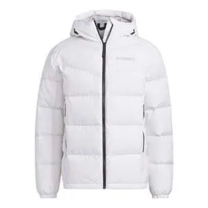 Adidas Hooded Down Jacket - White