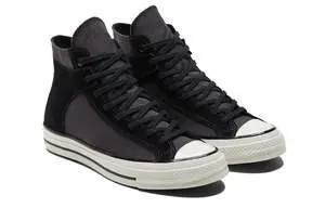 CONVERSE Chuck 70 Crafted Canvas High Top Sneakers - Grey/black