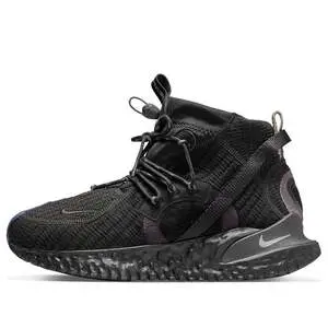 Nike Ispa Flow 2020 Se High Top Sneakers - Black/reflect Silver/iron Grey