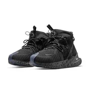 Nike Ispa Flow 2020 Se High Top Sneakers - Black/reflect Silver/iron Grey