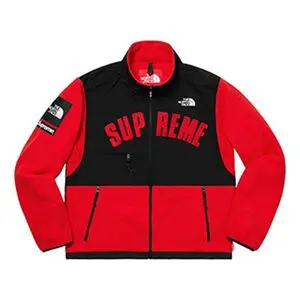 Supreme X The North Face Arc Logo Denali Fleece Jacket - Red