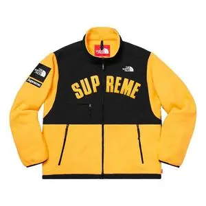Supreme X The North Face Arc Logo Denali Fleece Jacket - Yellow