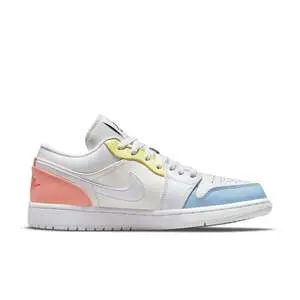 JORDAN 1 Low "to My First Coach" Sneakers - White/blue/pink
