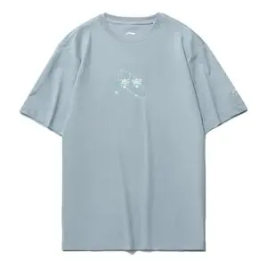 LI-NING Atom Graphic T-shirt 'blue - Blue/white