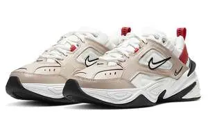 Nike M2k Tekno "fossil Stone" Sneakers - Gray/red/black