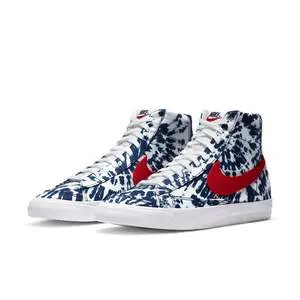 Nike Blazer Mid '77 Vintage 'blue Tie-dye' High Top Sneakers - White/blue/red