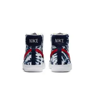 Nike Blazer Mid '77 Vintage 'blue Tie-dye' High Top Sneakers - White/blue/red