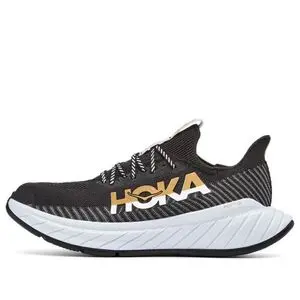 Hoka One One Carbon X 3 Athletic Sneakers - Black/white