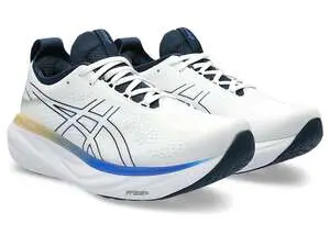 Asics Gel-nimbus 25 Athletic Sneakers - White/illusion Blue