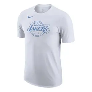 Nike Los Angeles Lakers Logo Alphabet Printing Round Neck Short Sleeve White - Multi-color