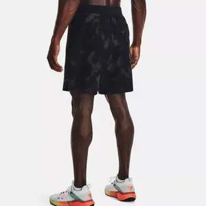 Under Armour Project Rock Woven Camo Printed Shorts - Black