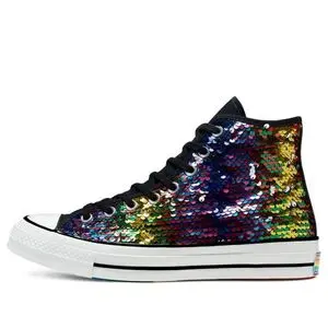 CONVERSE Chuck 70 High Top Sequined Pride Sneakers - Silver