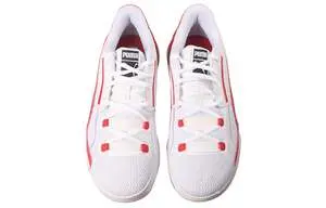 PUMA Clyde Hardwood Team Low Top Sneakers - Whitered