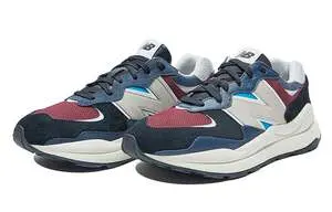 NEW BALANCE 57/40 Sneakers - Black/navy Blue/wine Red