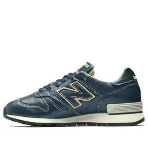 NEW BALANCE 670 Series Navy Leather Lace-up Sneakers - Blue