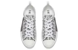 Dior B23 Low Top Oblique Sneakers - White/black