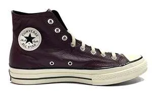 CONVERSE Chuck 70 Leather High Top Sneakers - Black
