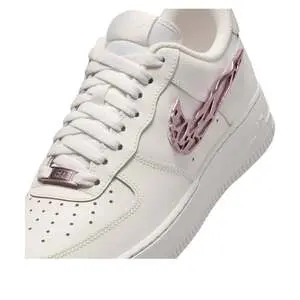 Nike Force 1 Low "liquid Metal Swoosh - White/pink