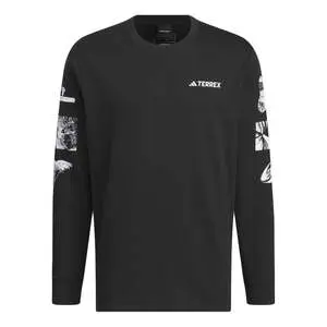Adidas National Geographic Aeroready Graphic Long Sleeve Tee Asia Sizing - Black