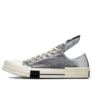 CONVERSE Rick Owens X Turbodrk Chuck 70 Low Lacquer Sneakers - Silver