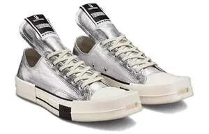 CONVERSE Rick Owens X Turbodrk Chuck 70 Low Lacquer Sneakers - Silver