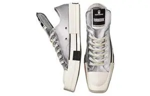 CONVERSE Rick Owens X Turbodrk Chuck 70 Low Lacquer Sneakers - Silver