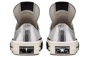 CONVERSE Rick Owens X Turbodrk Chuck 70 Low Lacquer Sneakers - Silver