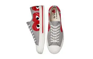 CONVERSE Comme Des Garçons Play X Jack Purcell 'drizzle Red' Sneakers