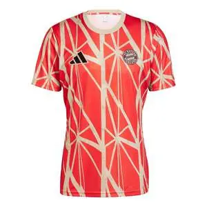 Adidas Fc Bayern Pre-match Football Jersey Asia Sizing Asia Sizing - Red