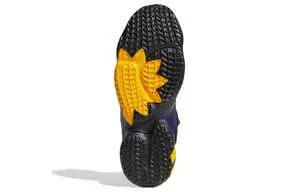 Adidas D.o.n. Issue #2 "team Navy" High-top Athletic Sneakers - Black/blue/yellow