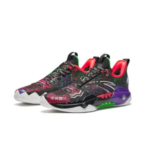 ANTA Shock Wave 5 Pro "black History Month" Sneakers - Black/multi-color