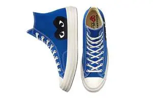CONVERSE Comme Des Garçons Play X Chuck 70 High Top "blue Quartz