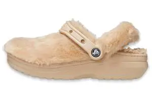 CROCS Classic Fur Sure Clogs - Chai