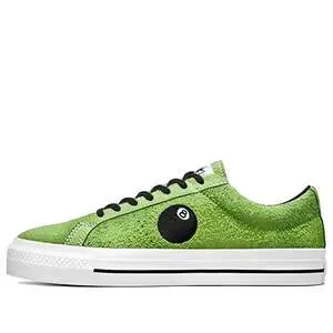 CONVERSE Stussy X One Star Pro Low '8 Ball' Sneakers - Green/black