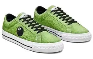 CONVERSE Stussy X One Star Pro Low '8 Ball' Sneakers - Green/black