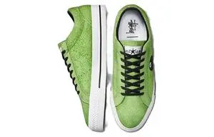 CONVERSE Stussy X One Star Pro Low '8 Ball' Sneakers - Green/black
