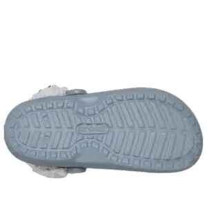 CROCS Classic Fleece Lined Clogs - Concrete/grey