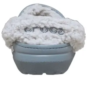 CROCS Classic Fleece Lined Clogs - Concrete/grey