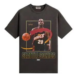Kith For Nba All-star Seattle Supersonics Gary Payton Vintage T-shirt - Black
