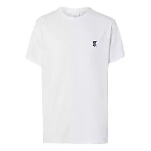 Burberry Monogram Motif Pattern Cotton Male - White