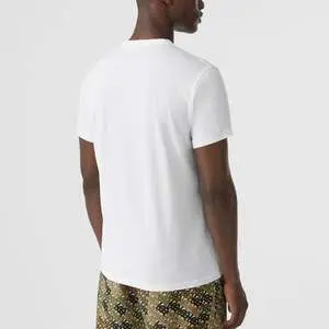 Burberry Monogram Motif Pattern Cotton Male - White