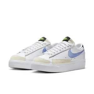 Nike Blazer Low Platform Sneakers - White/volt/black