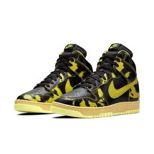 Nike Dunk High 1985 "yellow Acid Wash" Sneakers - Yellow/black