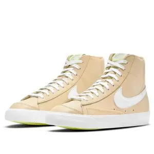 Nike Blazer Mid '77 High-top Sneakers - Creamyellow/white