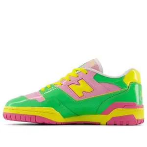 NEW BALANCE 550 Y2k Patent Leather Pack Sneakers - Green/pink/yellow